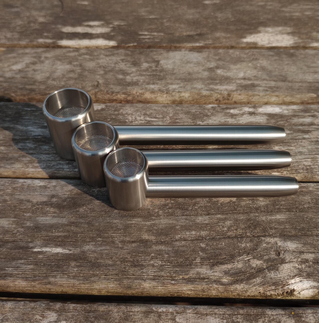 Titanium Smoking Pipe - Small/medium/large - Made in the UK - Tobacco ...