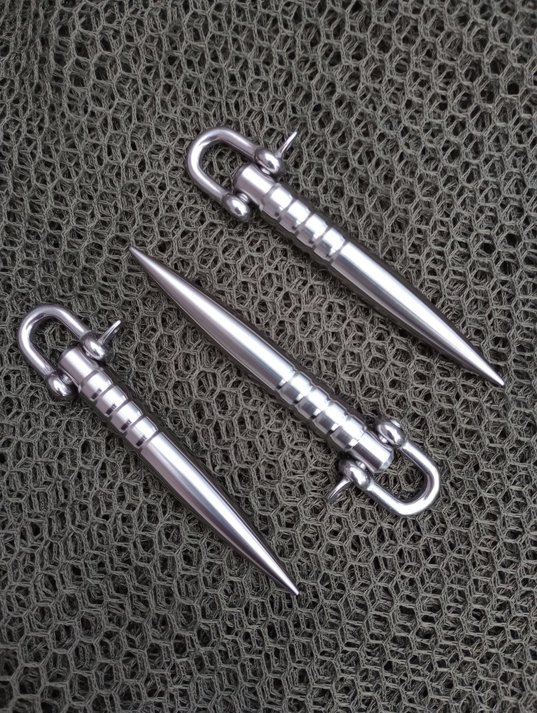 Titanium EDC Marlin Spike 3inch Keychain Paracord Fid / Ropework Tool ...