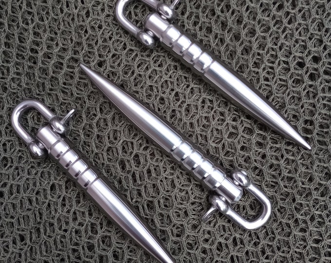 Titanium EDC Marlin Spike 3inch Keychain Paracord Fid / Ropework Tool ...