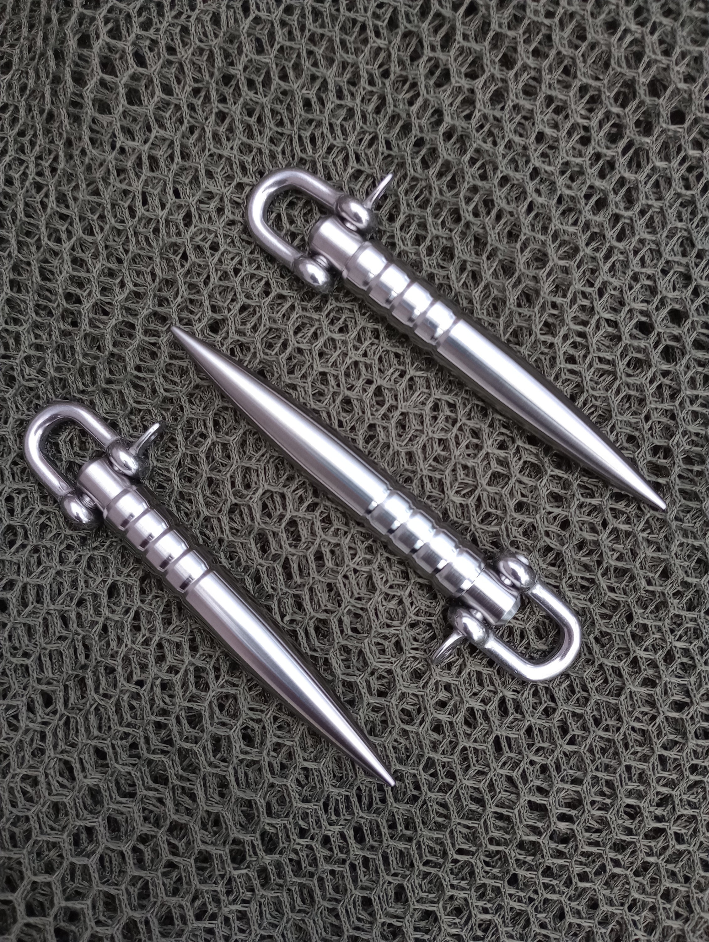 Titanium EDC Marlin Spike 3inch Keychain Paracord Fid / Ropework Tool ...