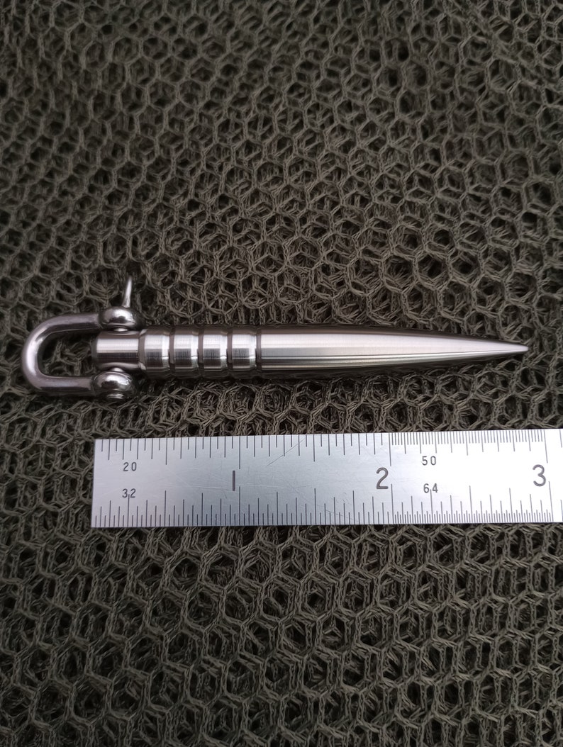 Titanium EDC Marlin Spike 3inch Keychain Paracord Fid / Ropework Tool ...