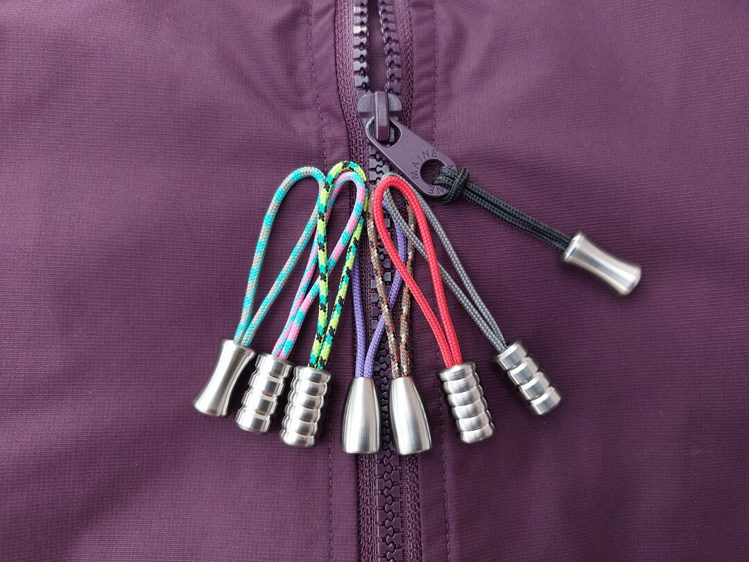 Titanium Zip Puller / Zipper Pull Tab / Mini Lanyard / Bag Coat Jacket ...
