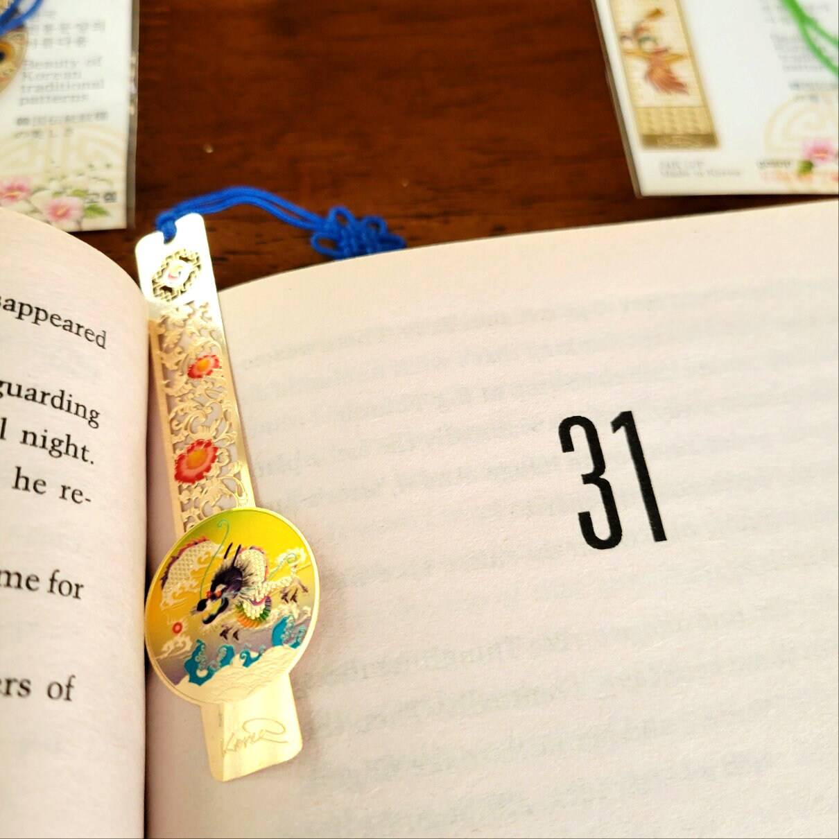 Korean Traditional Pattern Bookmarks Gold Color - Etsy