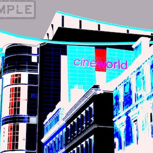 Glasgow Art Print of Cineworld Cinema - Glasgow City Centre - Etsy UK
