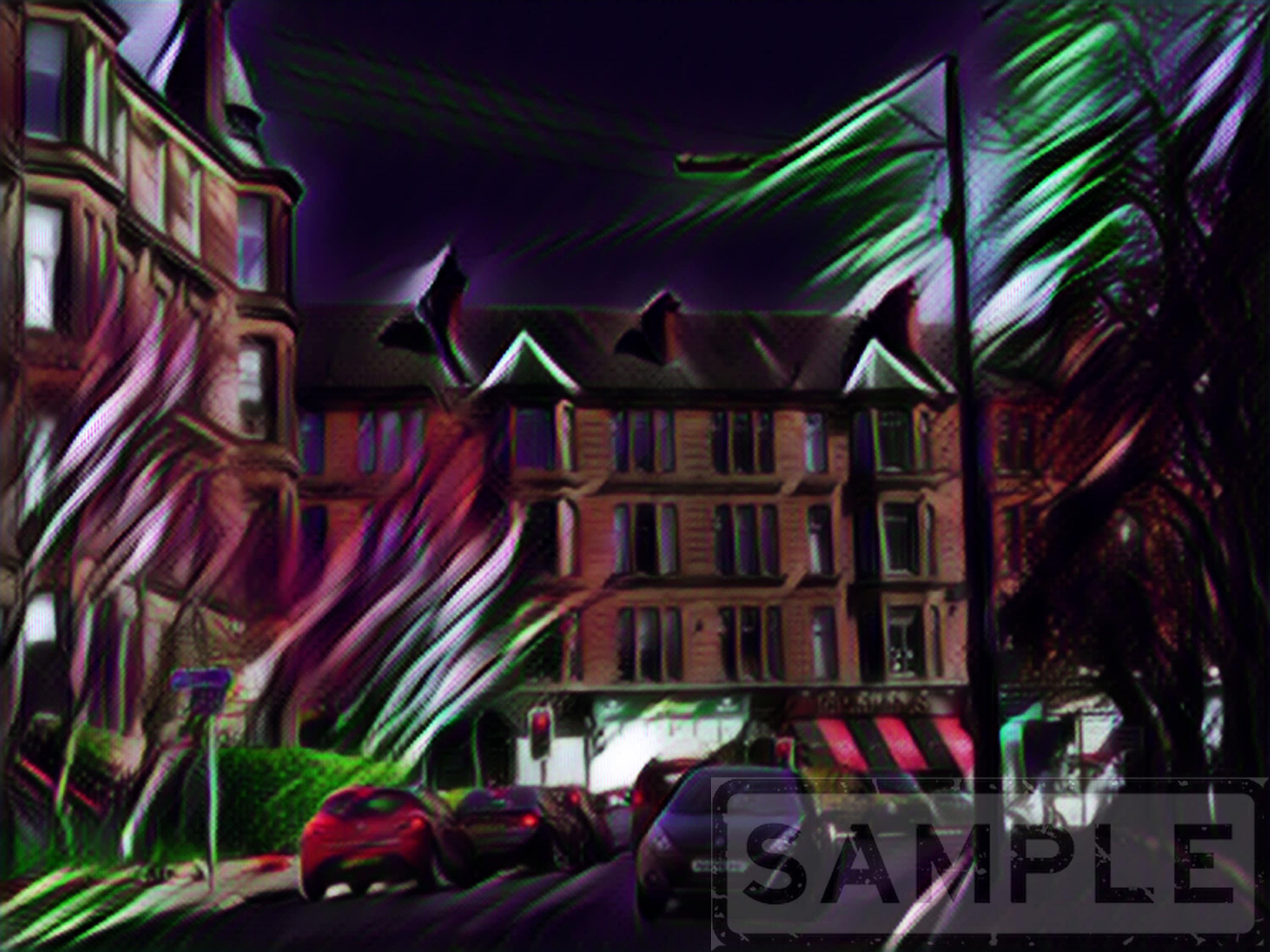 Hyndland Night Scene Glasgow Wall Art Unusual Print - Etsy Australia