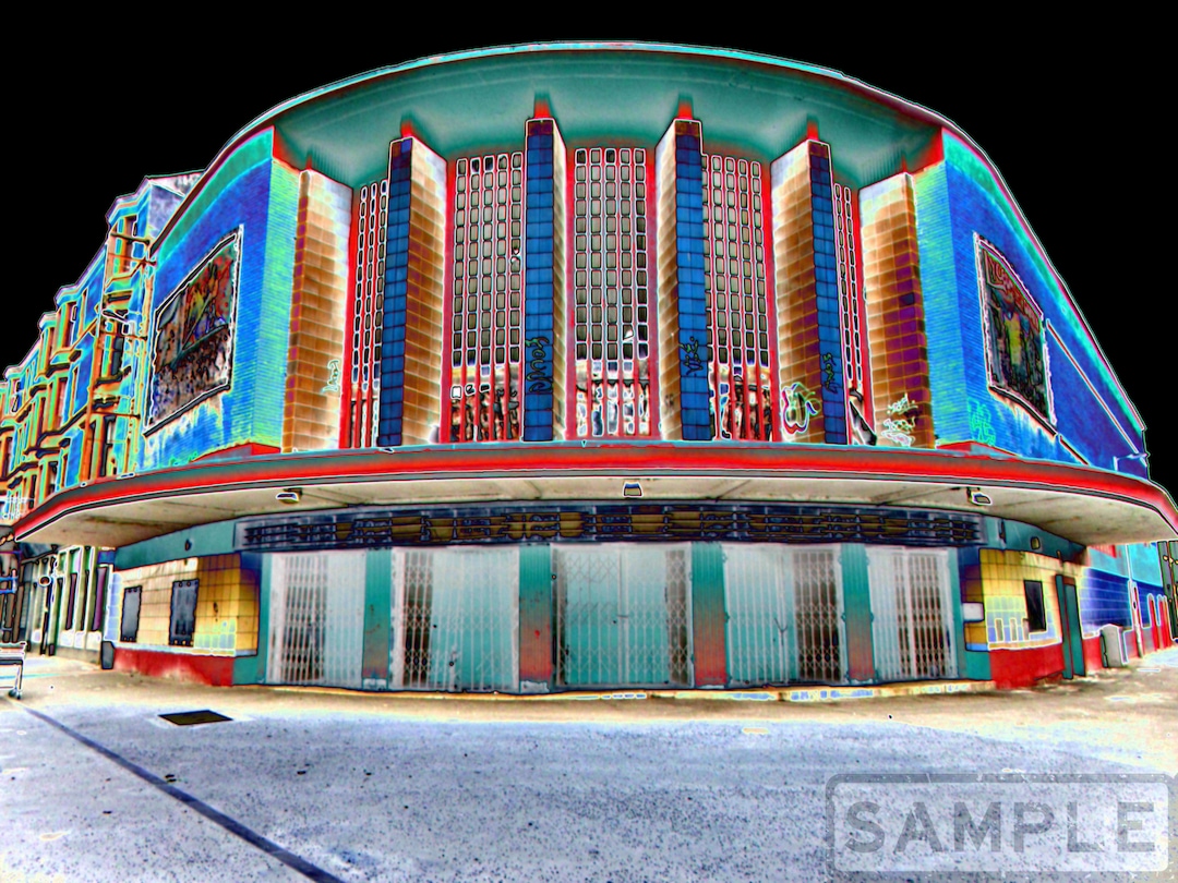 Old Lyceum Cinema Govan Building Art Print Glasgow 3 Styles Available ...