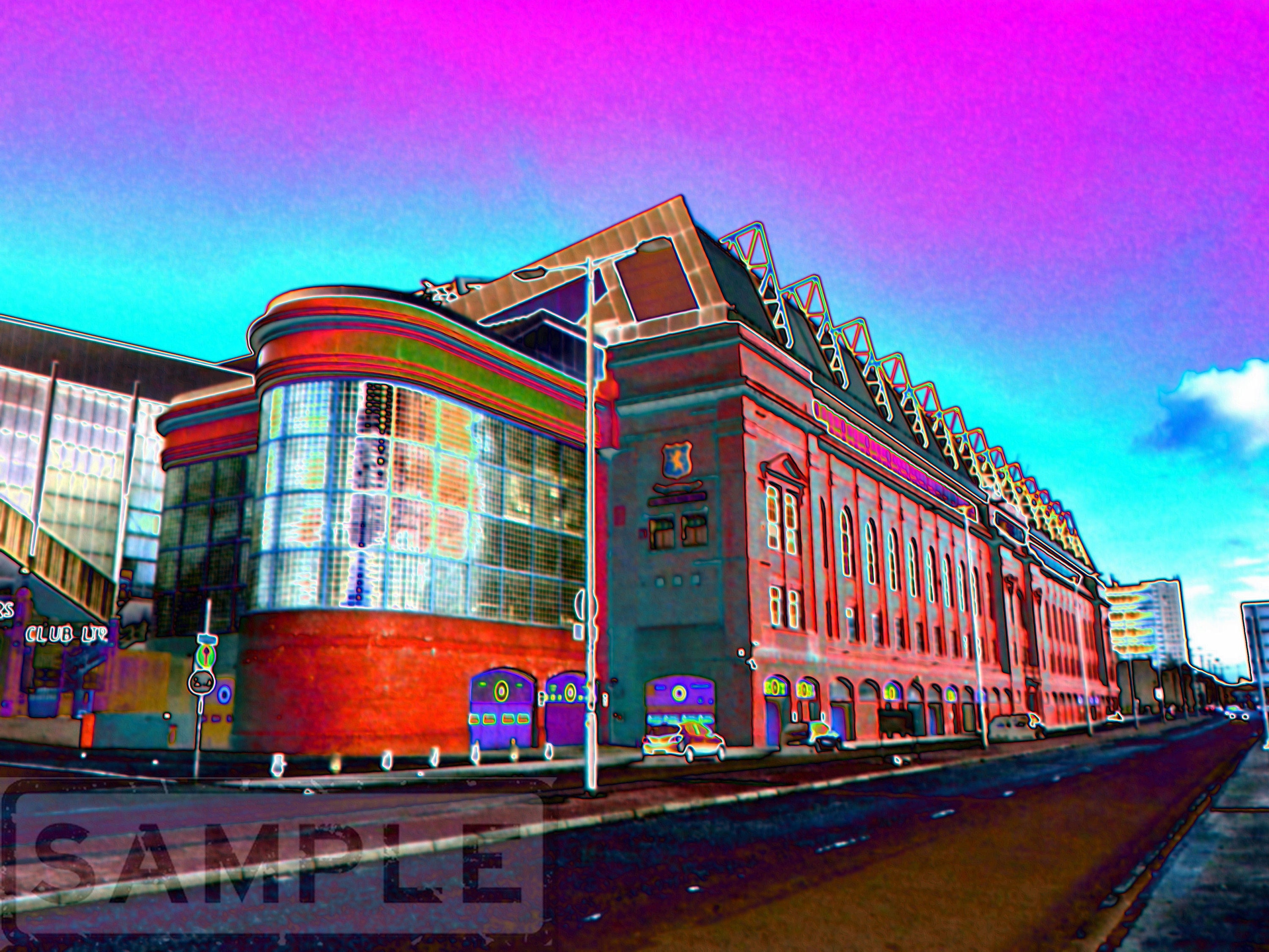 Ibrox Stadium Art Print - Home of Rangers Football Club - 2 Styles ...