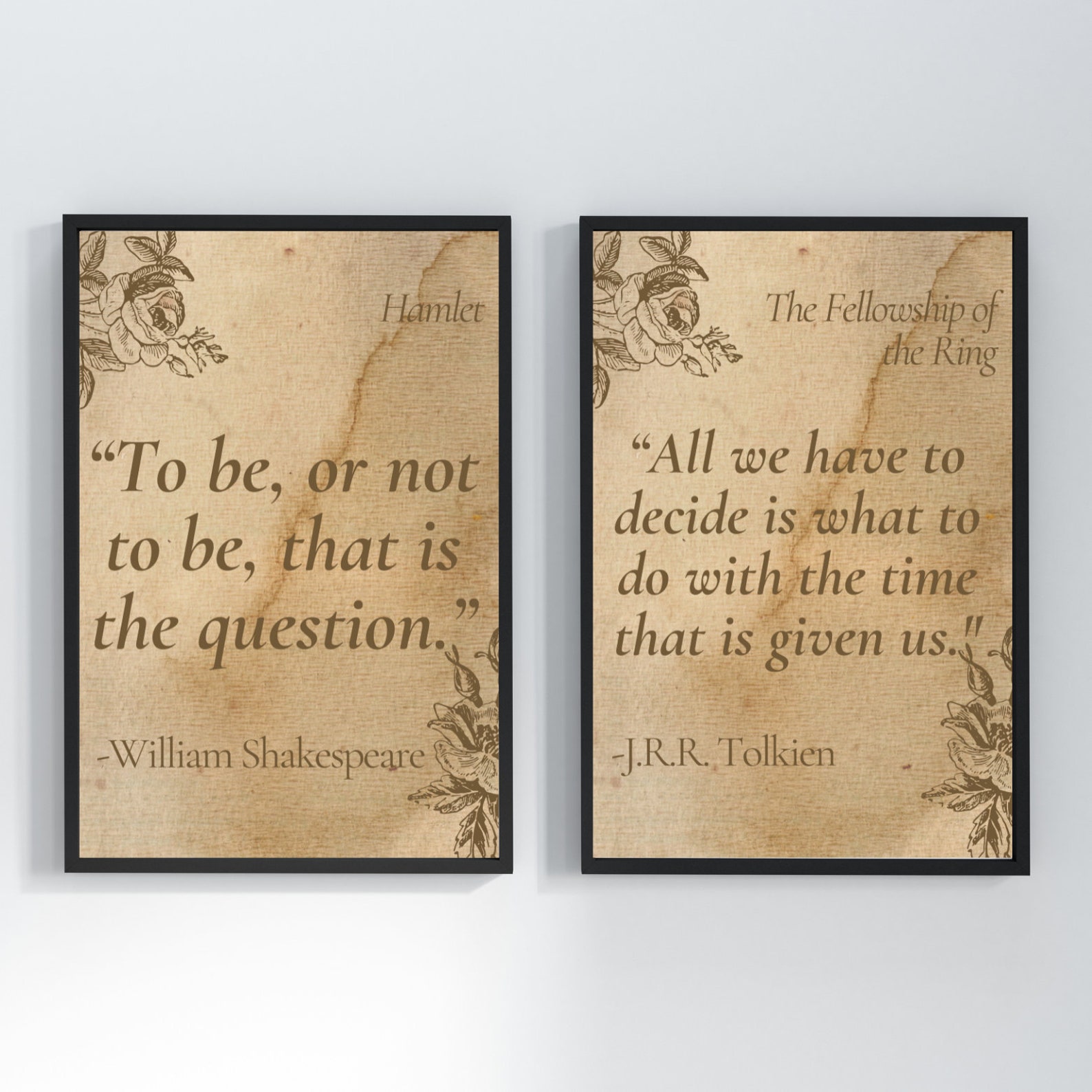Book Quote Posters Set of 10 DIGITAL Downloads, Classroom Decor ...