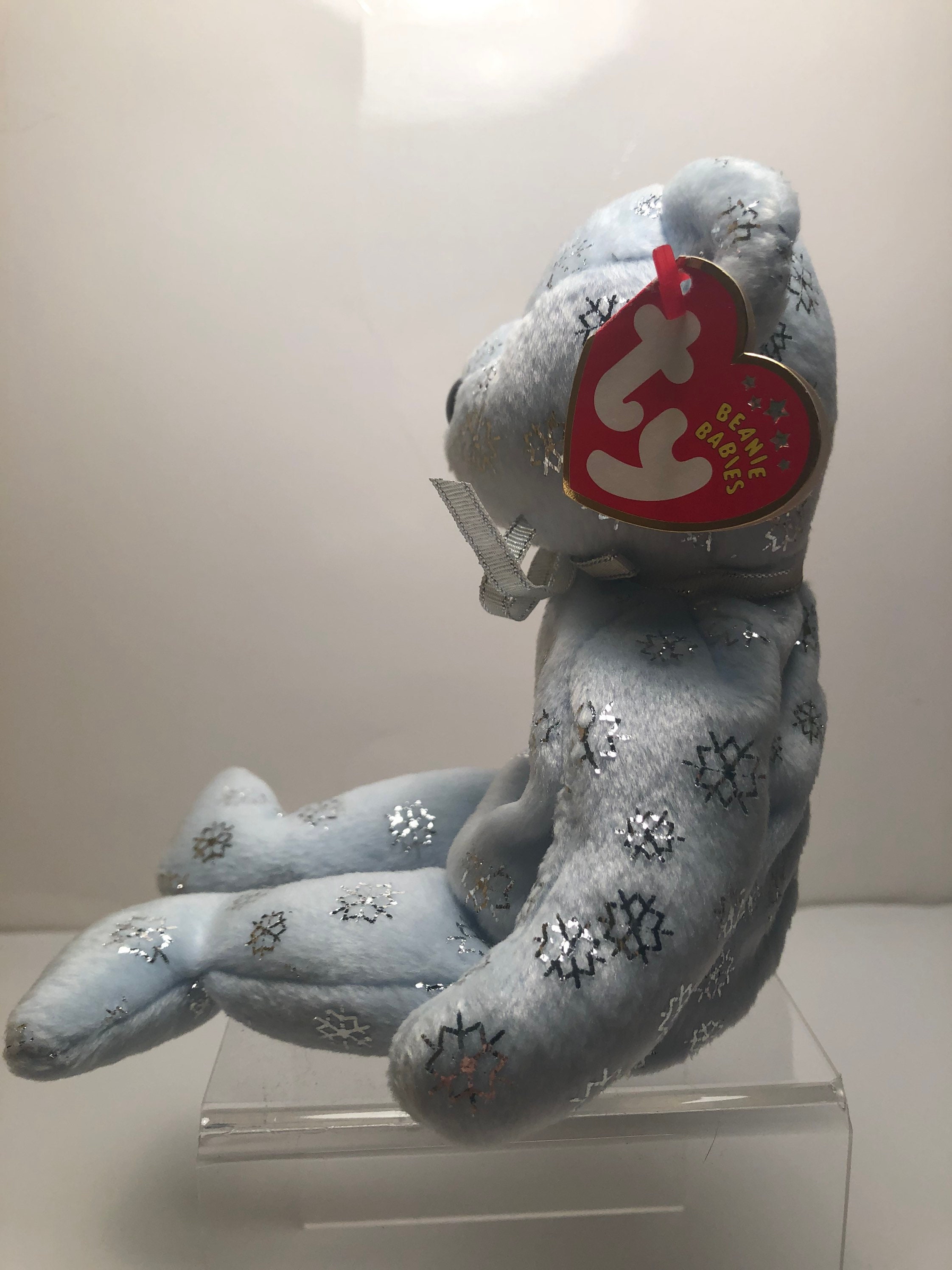 FLAKY the Bear With Snowflakes Beanie Baby - Etsy Ireland