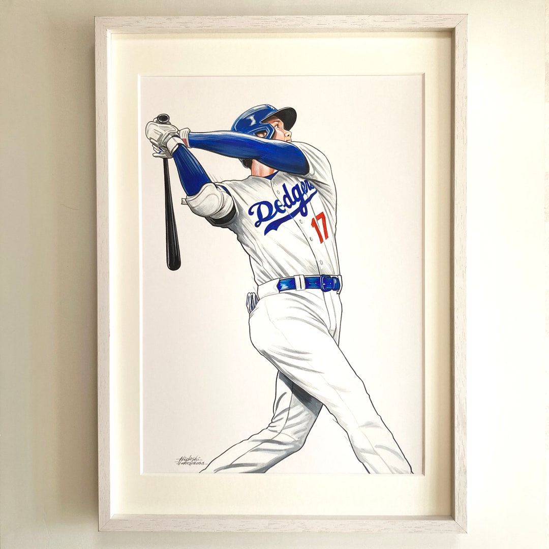 PRINT of Acrylic Painting shohei Ohtani, Dodgers - Etsy