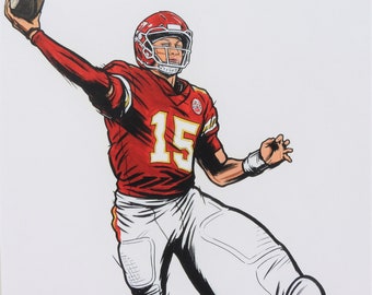 Patrick Mahomes Painting - Etsy