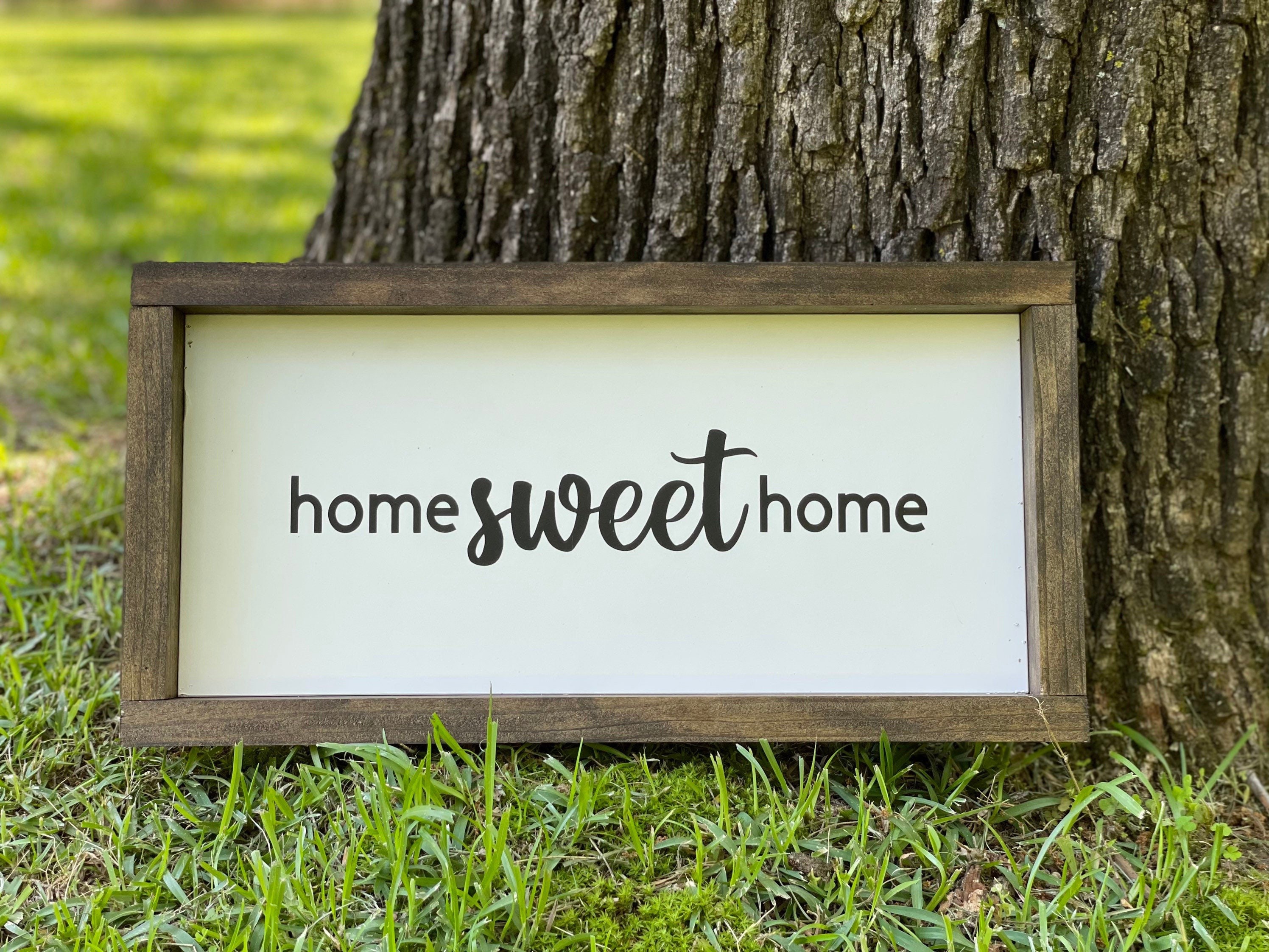 Home Sweet Home Wood Sign, Farmhouse Sign, Wooden Sign, Wall Art, Wall ...