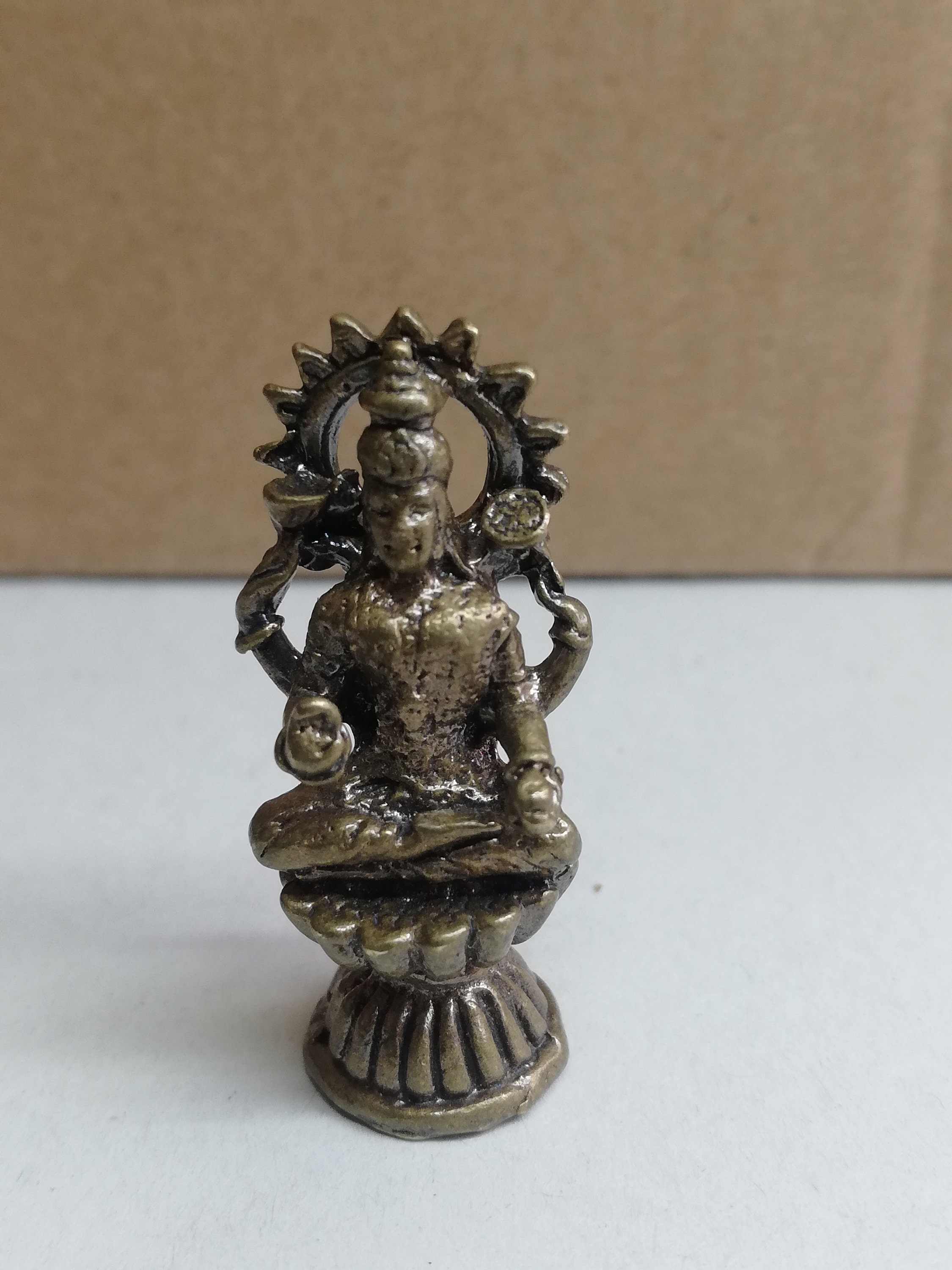 Small Ganesha Statue. Metal Ornament of Ganesh. Miniature Ganesha ...