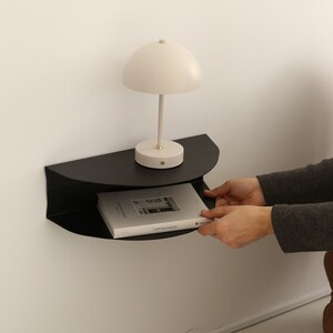 Wall Mounted Abstract Nightstand, Floating Unshaped Shelf, Bedside ...