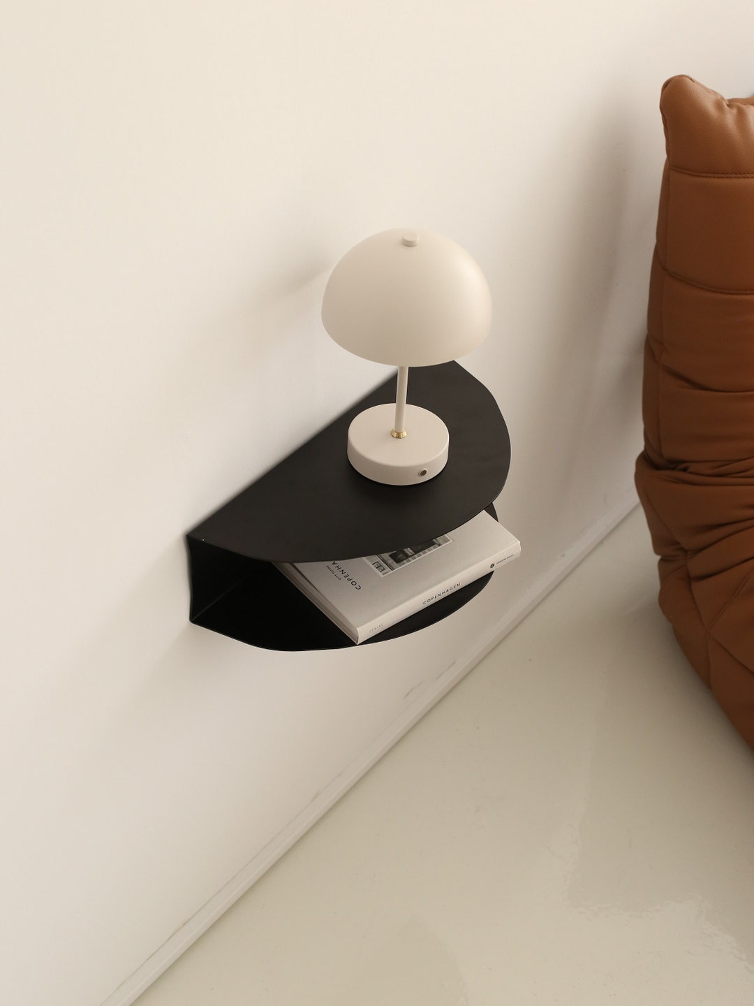Wall Mounted Abstract Nightstand, Floating Unshaped Shelf, Bedside ...