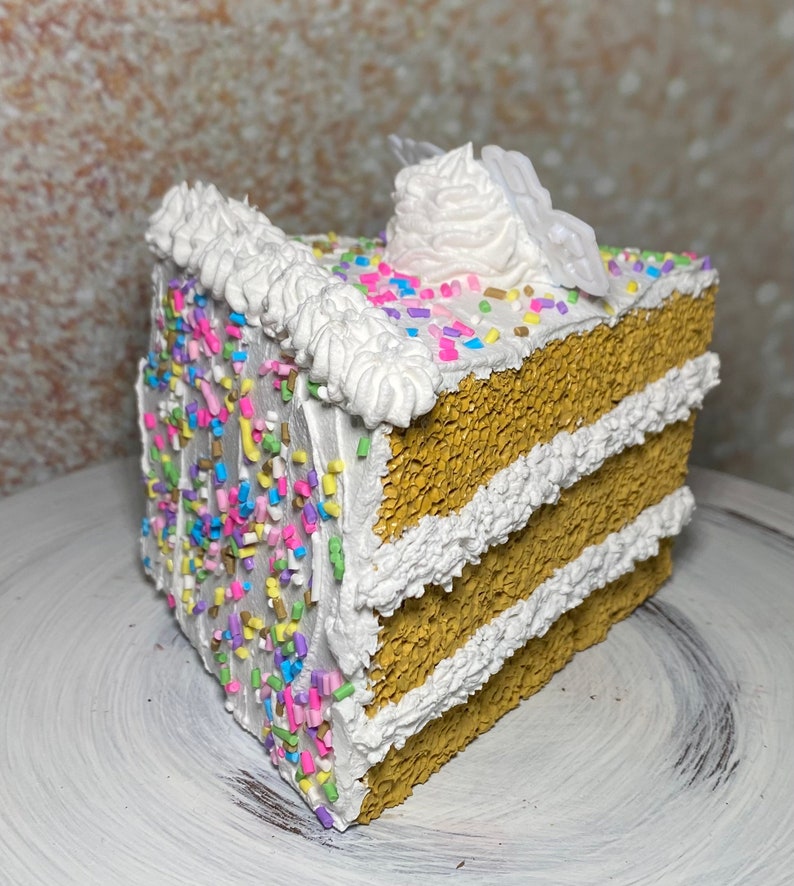 Fake Slice of Birthday Cake Photo Prop - Etsy