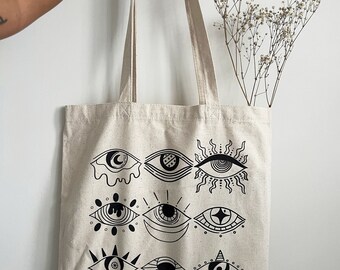 Minimal Art Tote Bag One Line Drawing Abstract Flowers - Etsy