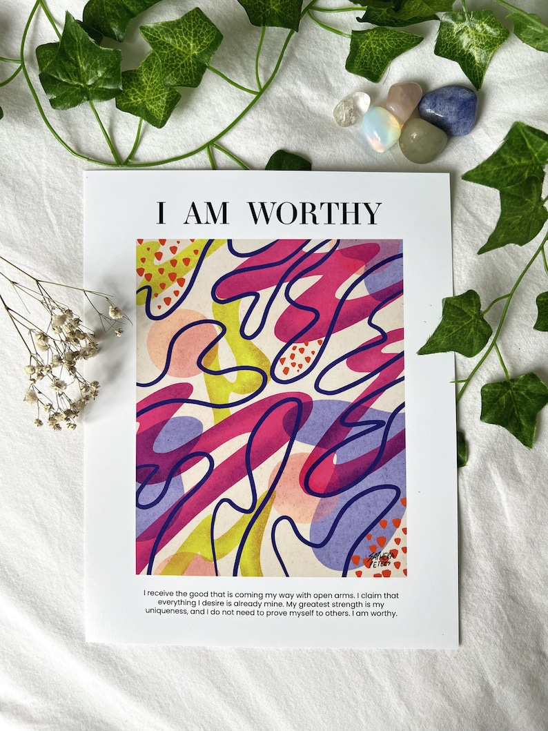 5 Print Bundle Affirmation Art for Walls Daily Affirmation - Etsy Canada