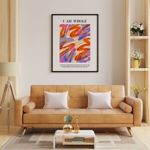 Printable Daily Affirmation Wall Art, I Am Whole, Daily Affirmation ...