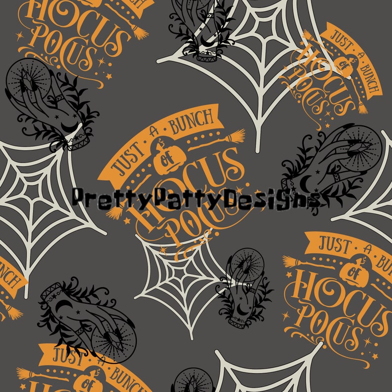 Hocus Pocus Multi Color Seamless Files Digital Download (3) - Etsy