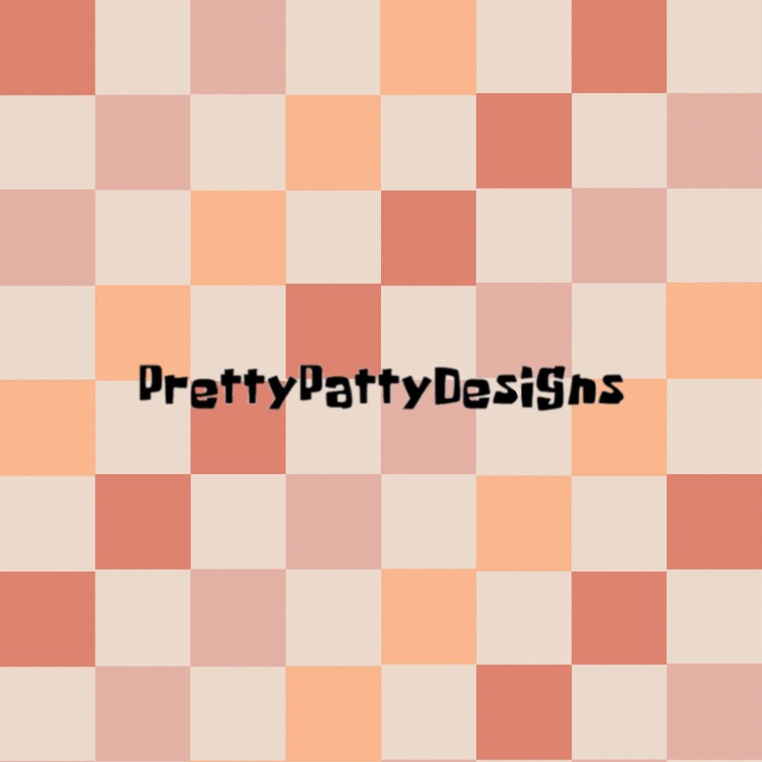 Pink Peach Checkered Seamless Pattern Png Digital Download - Etsy