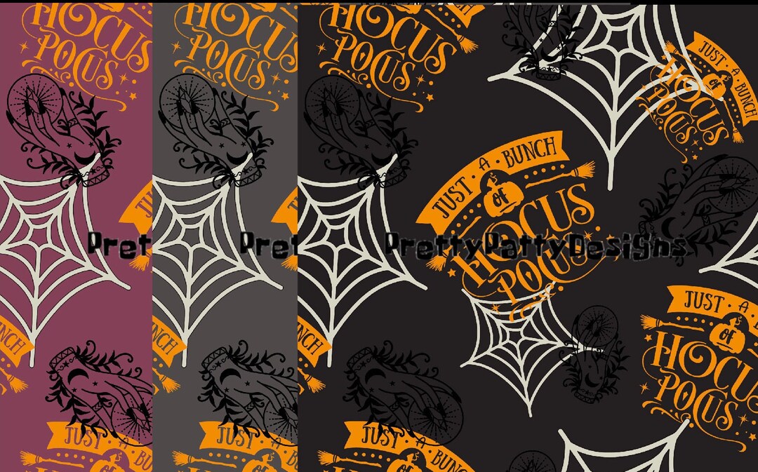 Hocus Pocus Multi Color Seamless Files Digital Download (3) - Etsy