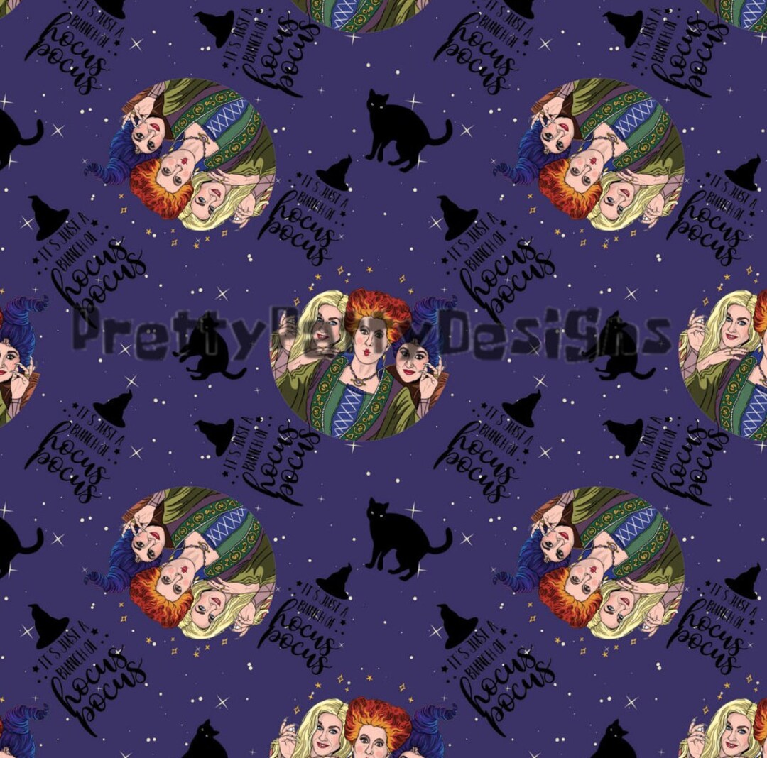 Hocus Pocus Seamless File Digital Download - Etsy