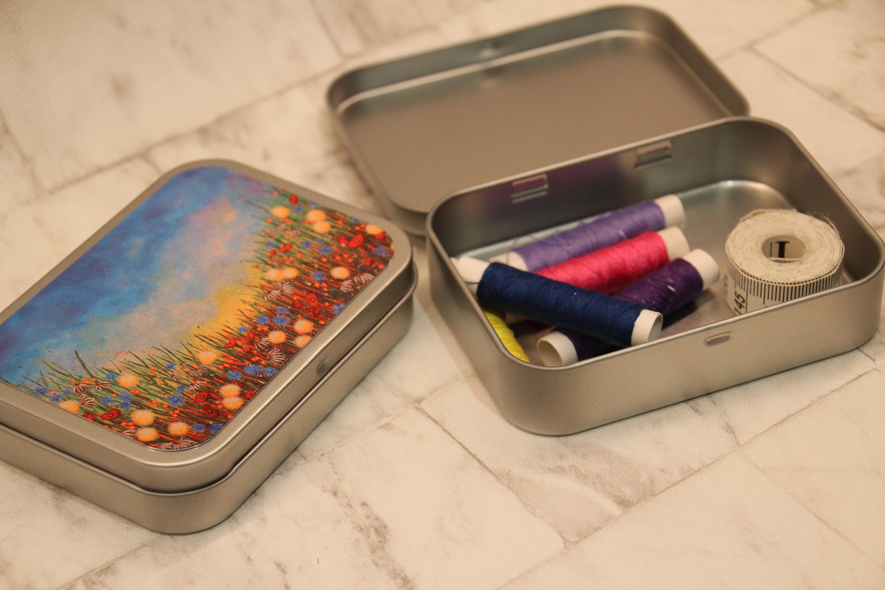 Handy Small Tin Gifts for Her Trinkets Keepsakes Arty - Etsy UK