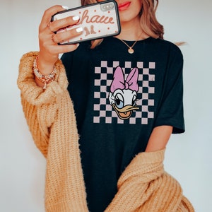 Daisy Duck Shirt Daisy Checkered Retro Disney Disney - Etsy