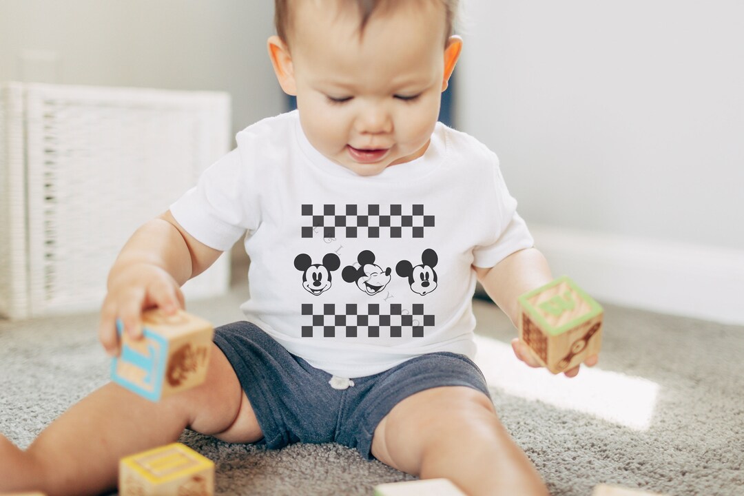 Mickey Checkered Baby Tee Disney Baby Mickey Infant Minnie Infant ...