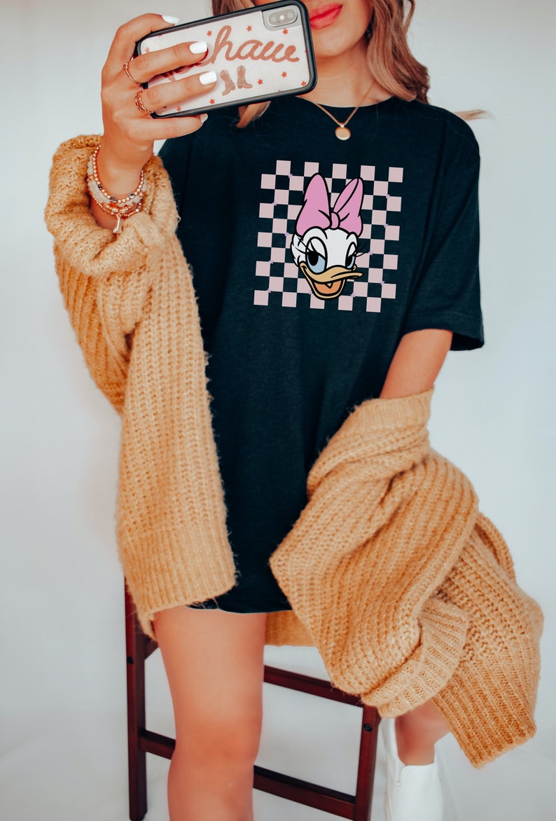 Daisy Duck Shirt Daisy Checkered Retro Disney Disney - Etsy
