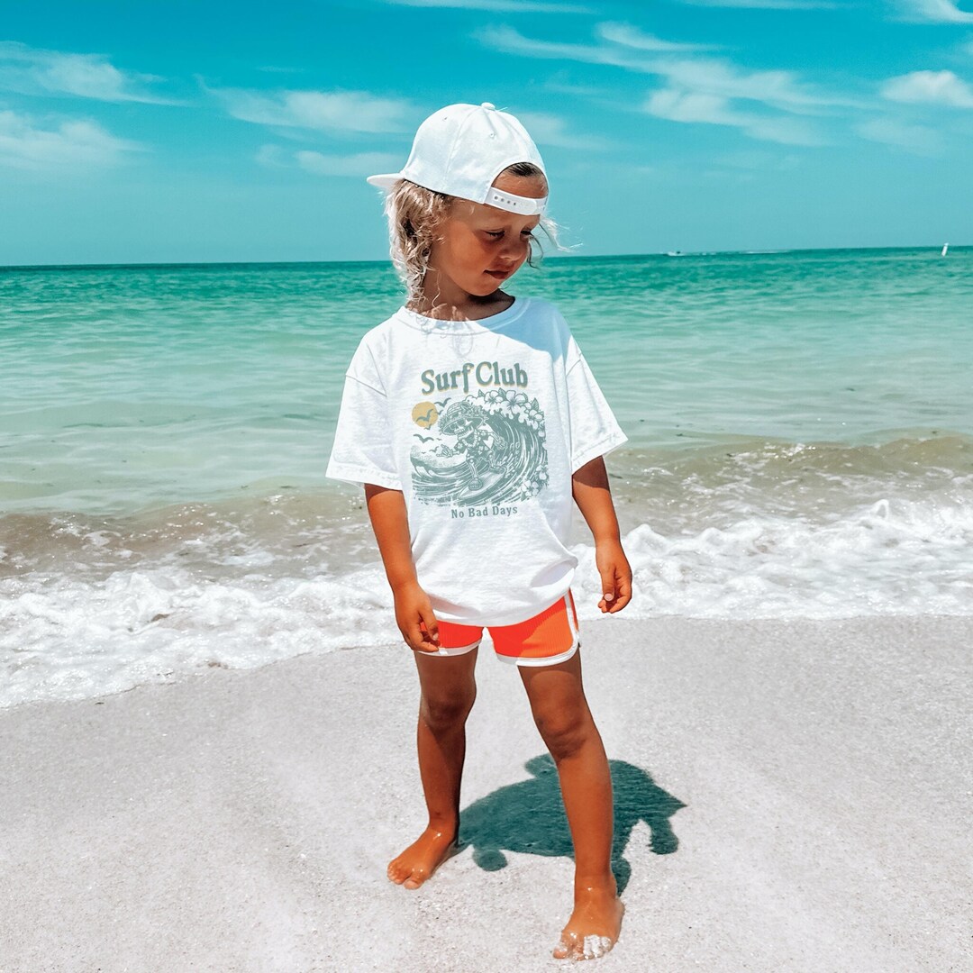 Kids Surfer Shirt - Trendy Graphic Kids Tee - Kids Summer Shirt ...