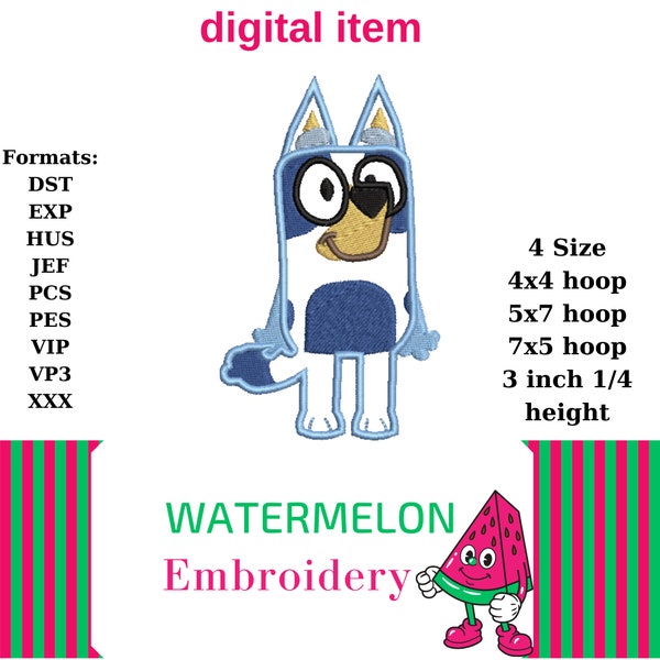 Bluey Applique - Etsy