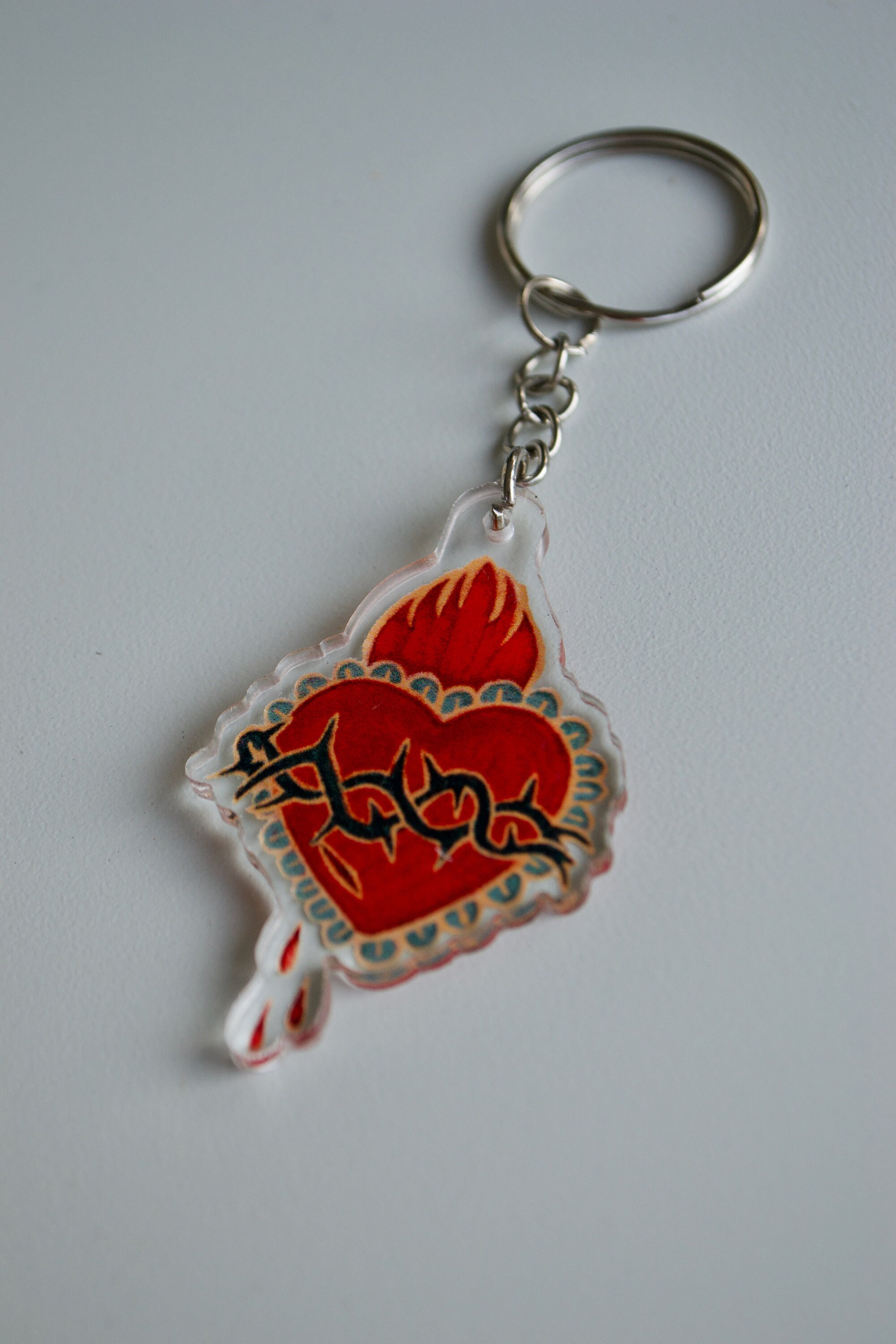 Heart Acrylic Keychains