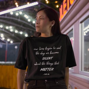 Motivational Quote Unisex T-shirt, MLK Quote Shirt, Inspirational Short ...