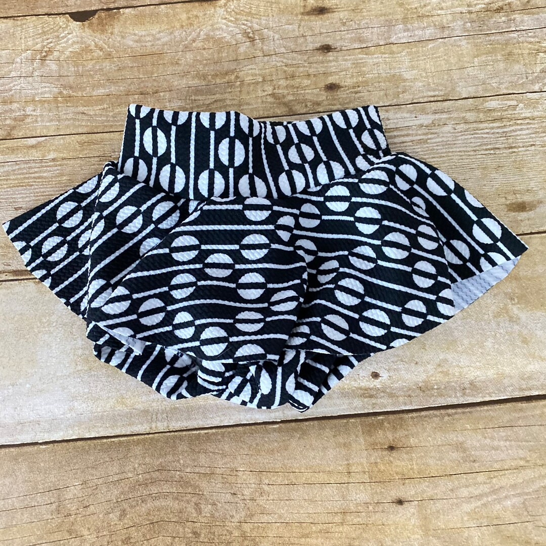 High Waisted Baby Bummies Baby Girl Skirted Bummies Bummies Baby Shorts Baby Bloomers Geometric ...