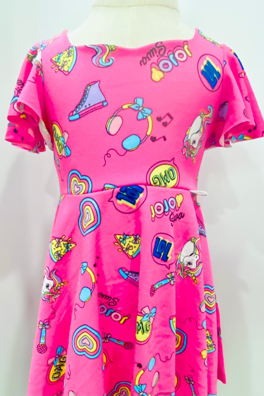 Girls Pink Cartoon Character Dress Play Dress Casual Fall - Etsy
