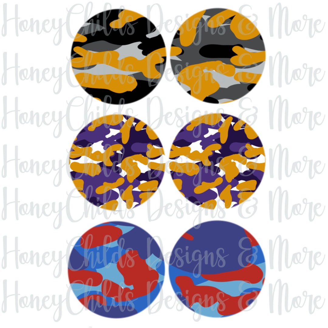 Creative Junkie Circles Camo PNG 3 Pack - Etsy