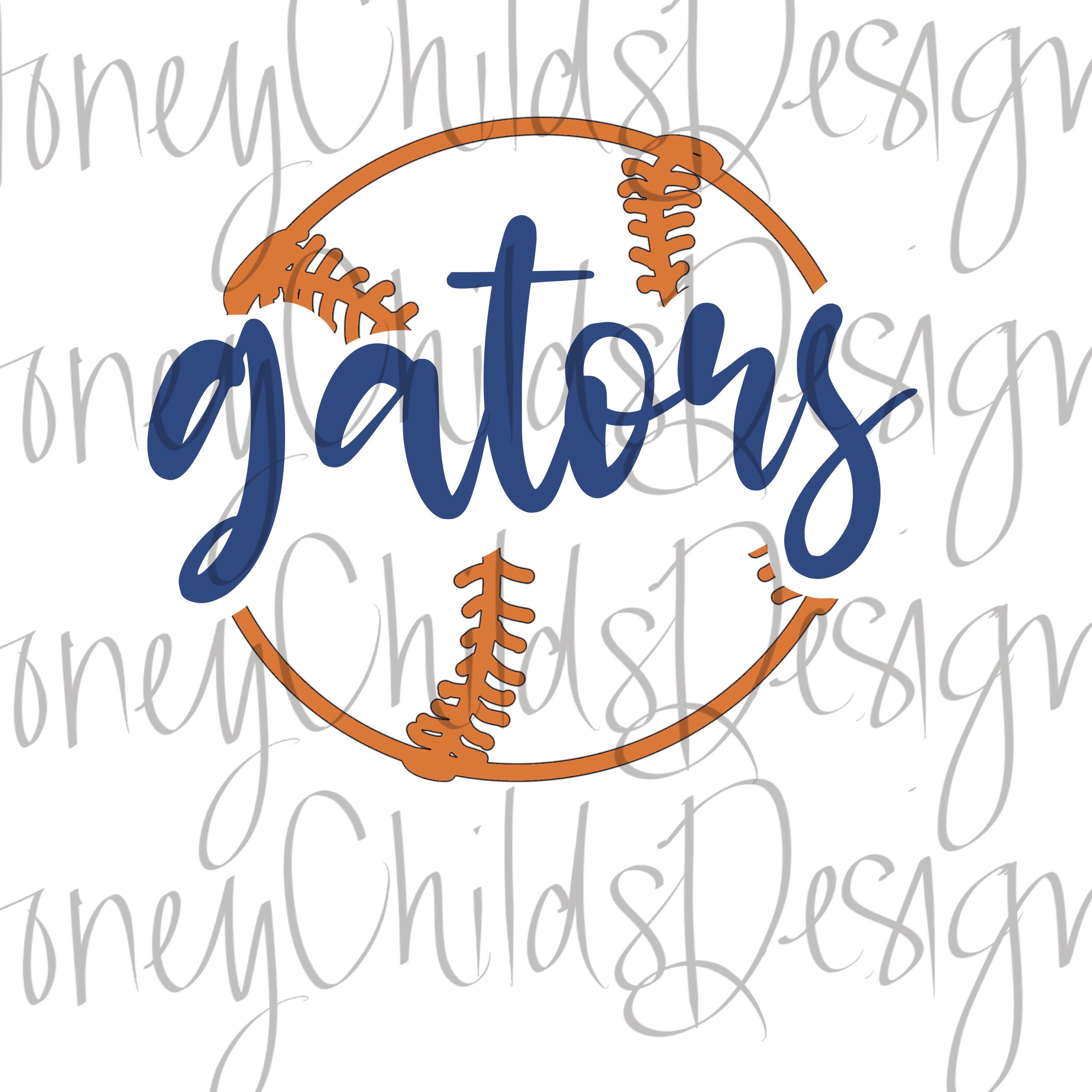 Baseball Gators PNG Sublimation - Etsy