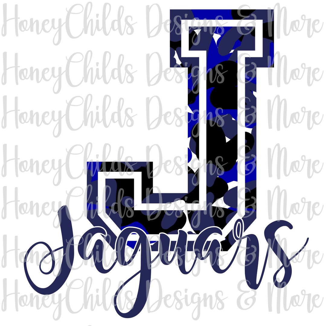 Jaguars Camo Blue PNG SUBLIMATION - Etsy