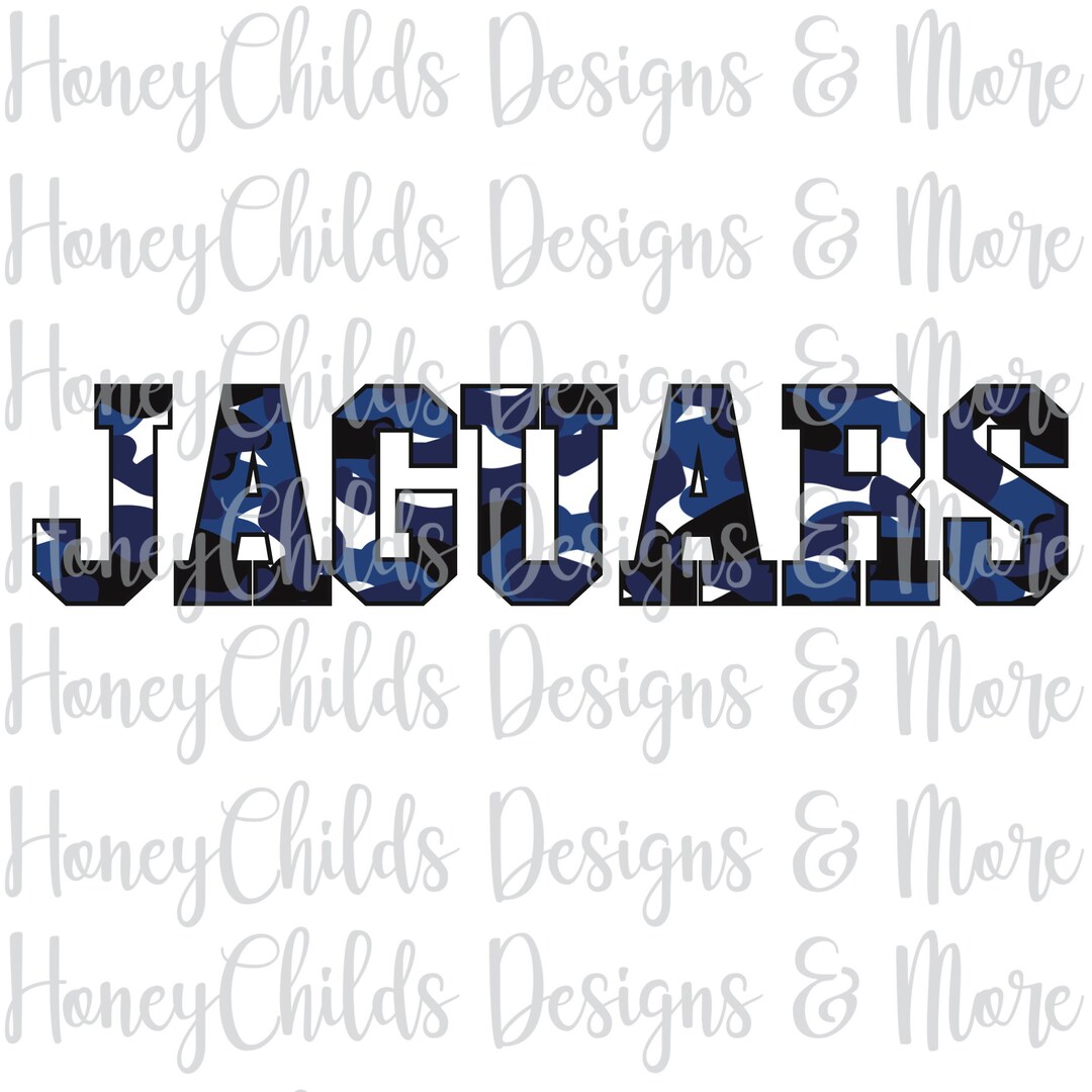Jags Black and Blue Block Camo PNG SUBLIMATION - Etsy