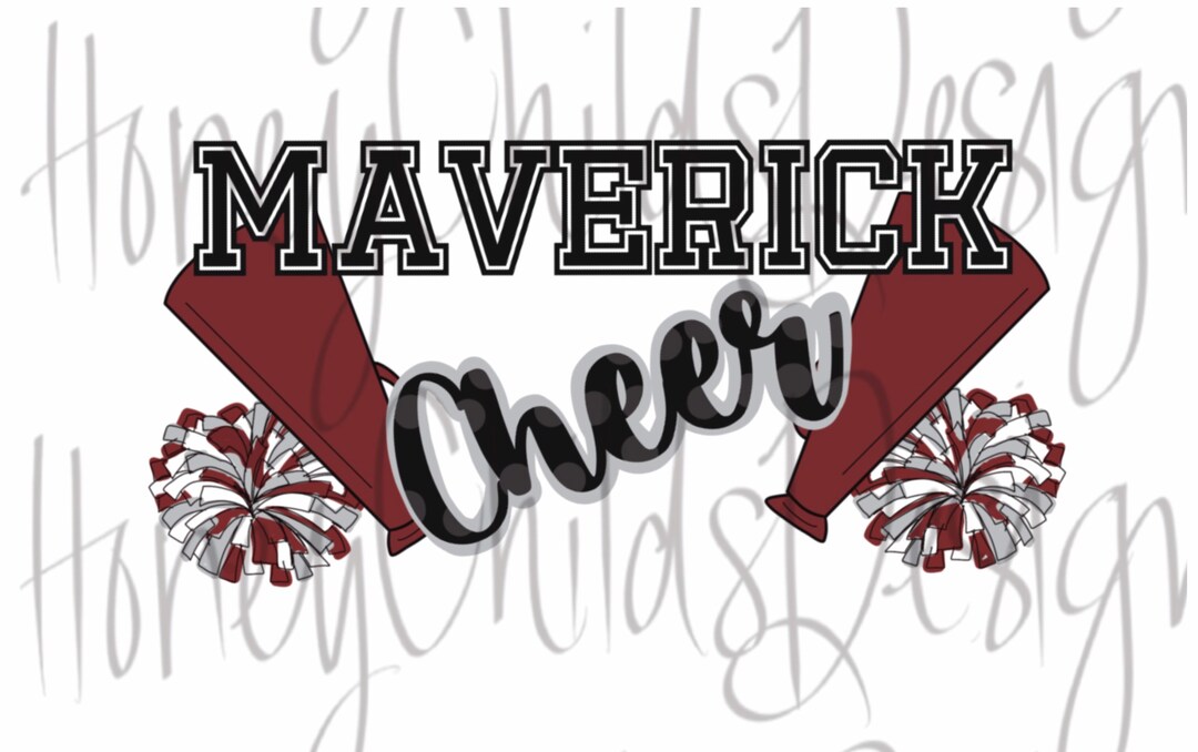 Maverick Cheer PNG SUBLIMATION - Etsy