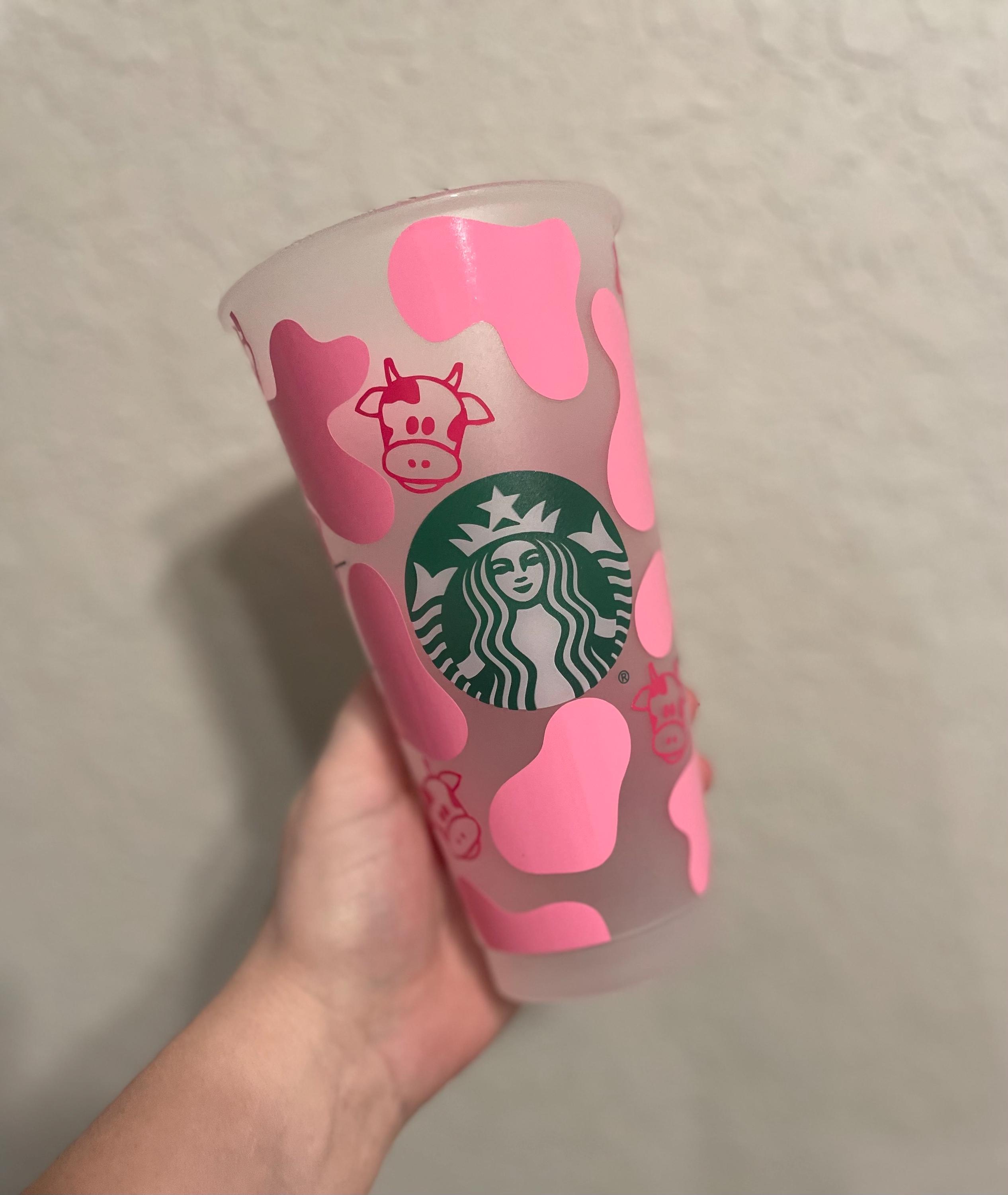 Venti Sized Reusable Cow Starbucks Cold Cup - Etsy