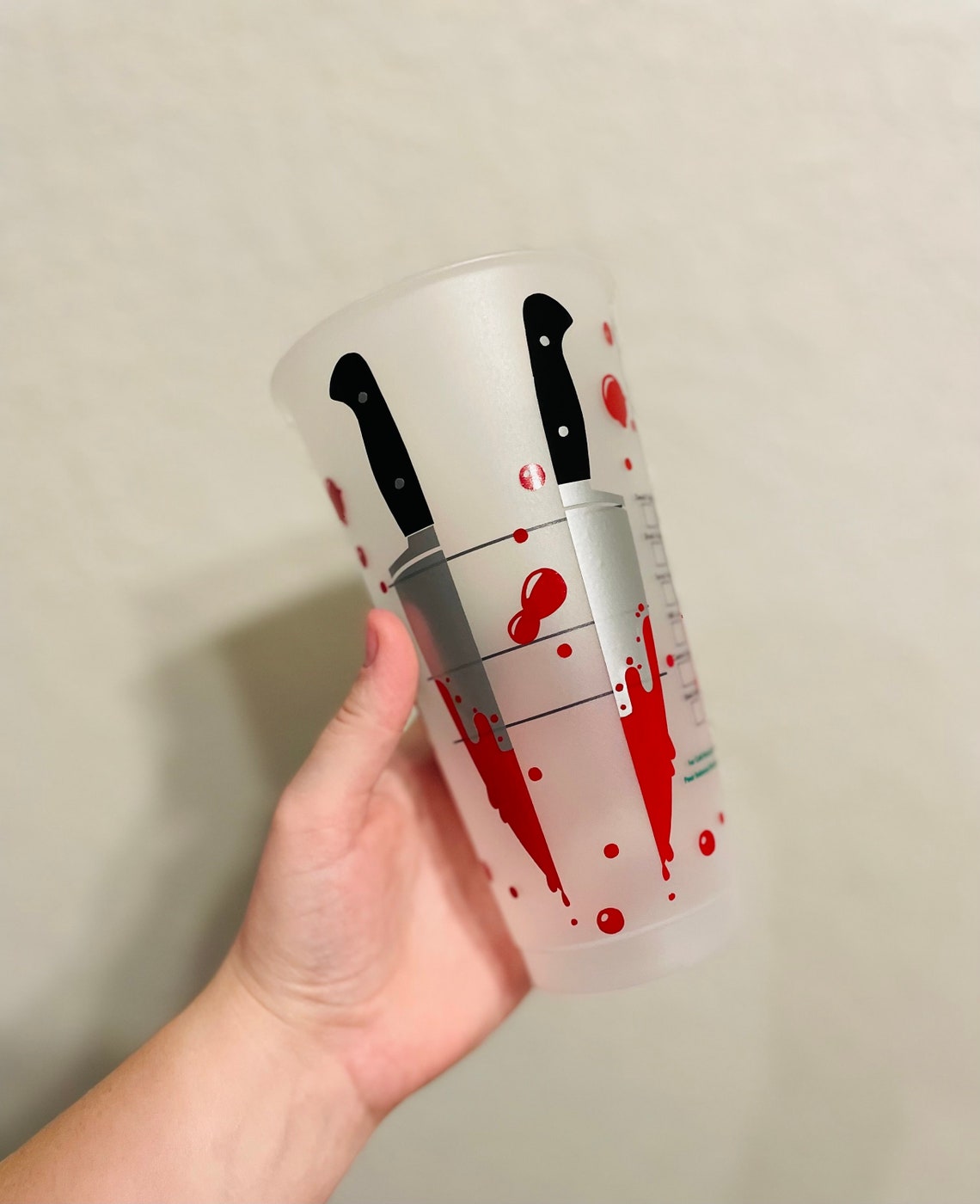 Venti Sized Reusable Halloween Slasher Starbucks Cold Cup - Etsy