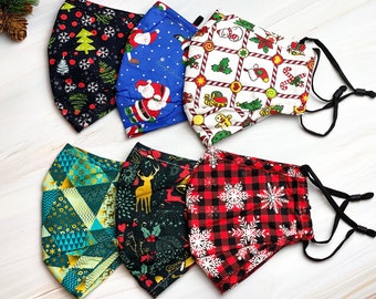 Christmas Face Masks | Etsy