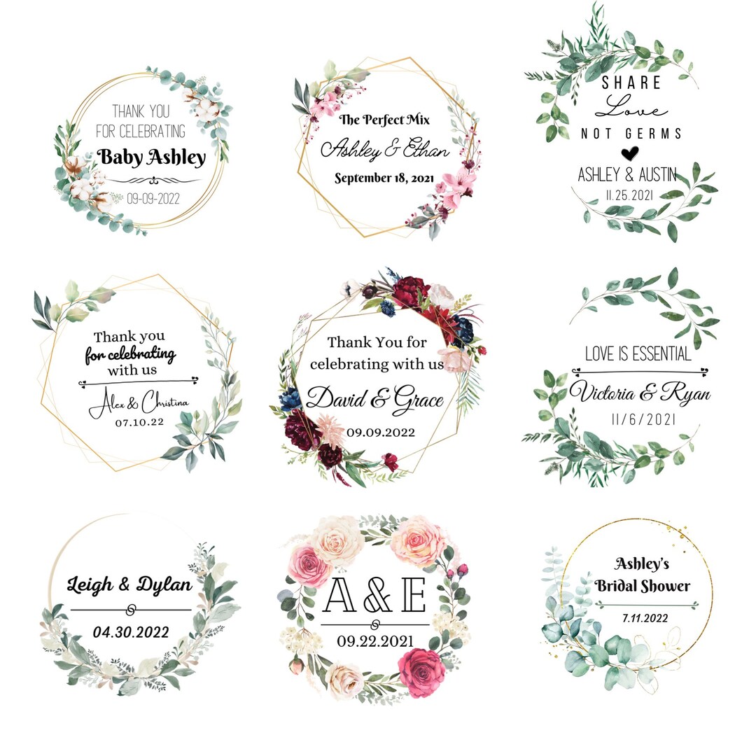 Custom Stickers | Custom Labels | Circle Logo Labels | Wedding Stickers ...