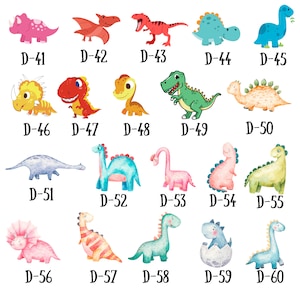 Name Labels Variety Pack | Dinosaur Name Labels | Dino Custom Stickers ...
