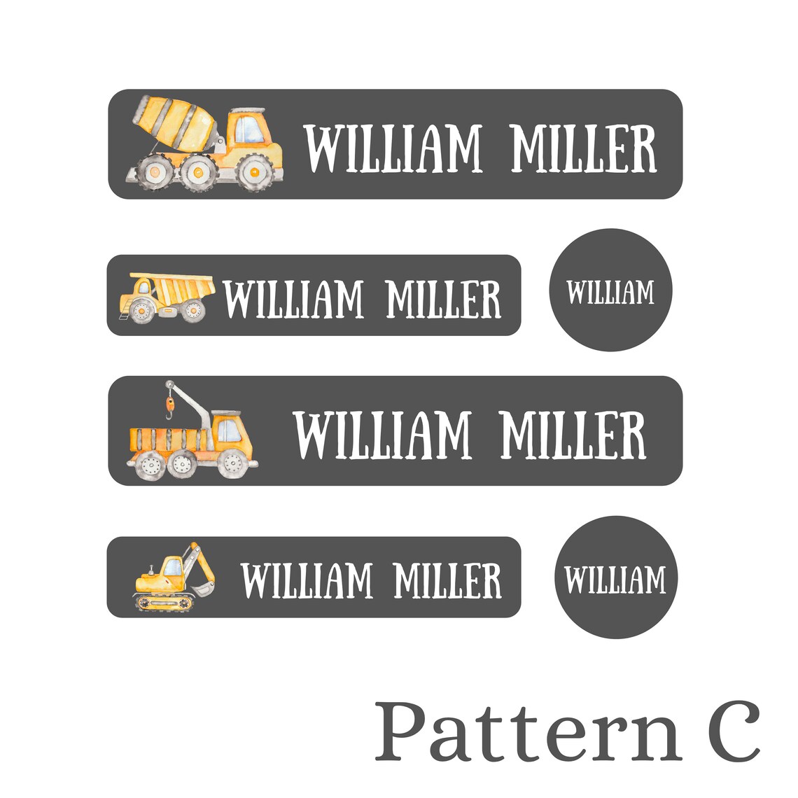 Boy Name Labels, Set of 180 Labels, School Supply Stickers,daycare ...