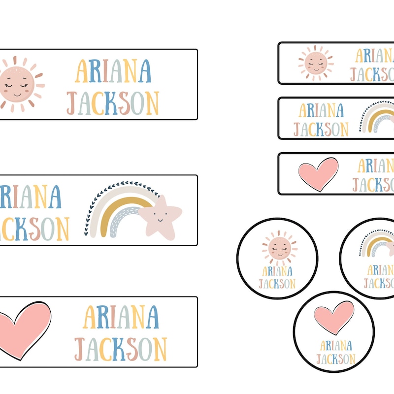 Kid Labels - Etsy