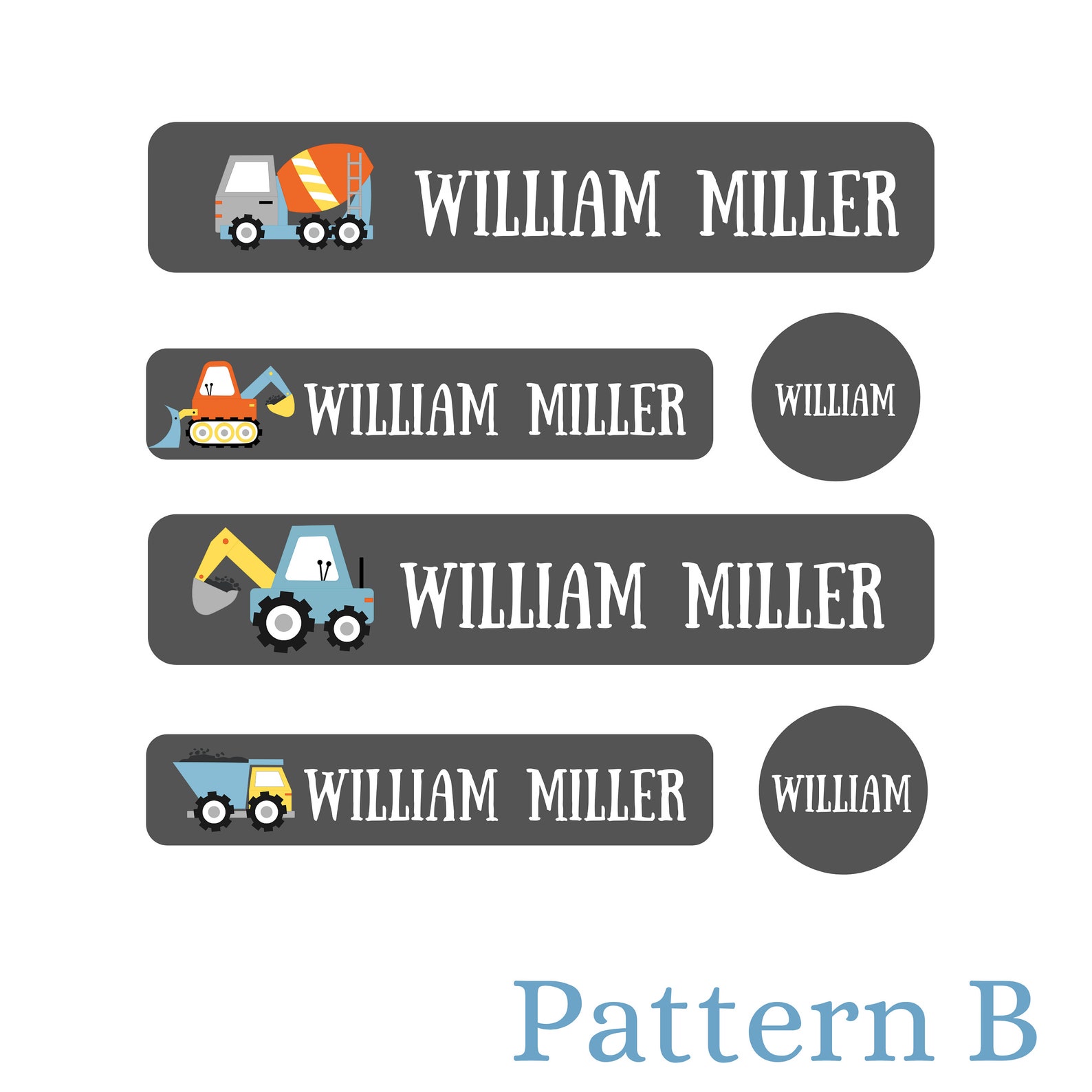 Boy Name Labels, Set of 180 Labels, School Supply Stickers,daycare ...